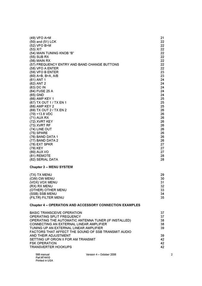 TEN TEC Model 566 Orion II Operators Manual - STEEL WIRE BOUND - TOUGH ...