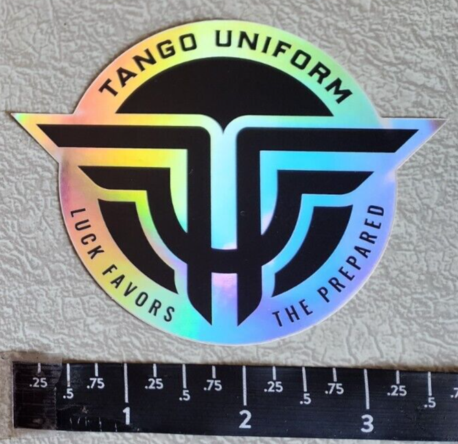 Go Tango Uniform Luck Favors The Prepared Vinyl Decal Sticker Shot Show ...