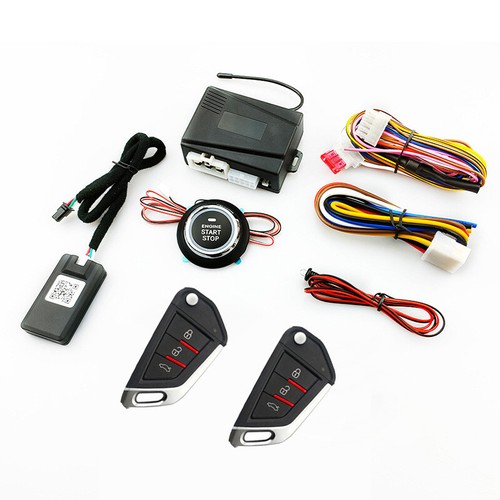 Car Auto Keyless Entry Engine Start Alarm System Push Button APP Remote ...