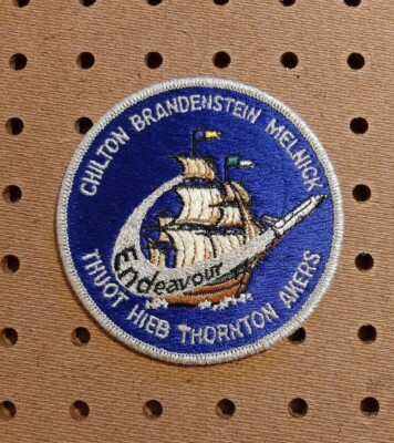 1992 Space Shuttle Endeavour STS-49 Embroidered Patch! 4" Diameter New ...
