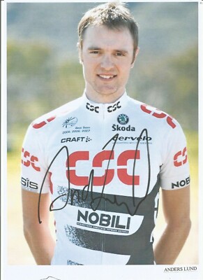 cyclisme autograph ANDERS LUND signé 20X 30 cm | eBay
