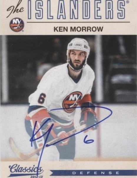 2012-13 Panini Classics Signatures - Autographs #127 Ken Morrow (AU) for sale online | eBay