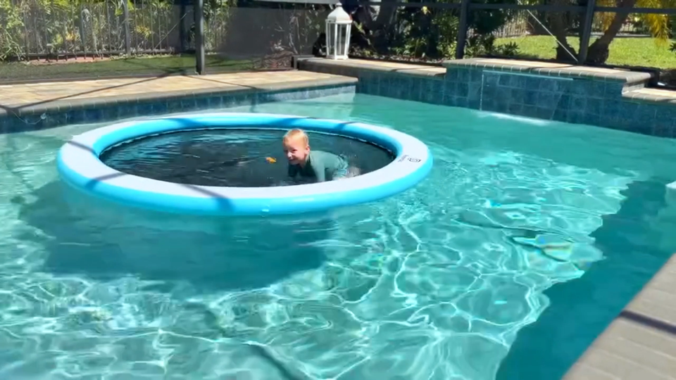 8FT Sunchill Heavy-Duty Float Ring, Inflatable Pool, Hammock for Lake ...