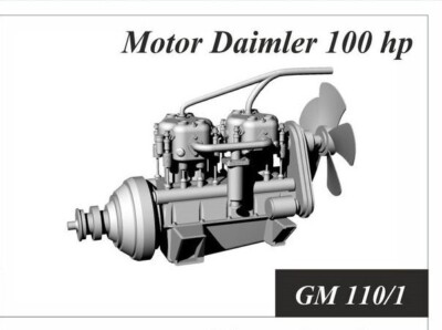 ST. GEORGE MODEL KITS 1:35 WWI 1914-1918 GM 110/1 MOTOR DAIMLER 100 HP ...