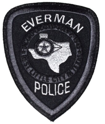 EVERMAN– SWAT –TEXAS TX Sheriff or Police Patch SUBDUED STATE SHAPE ...