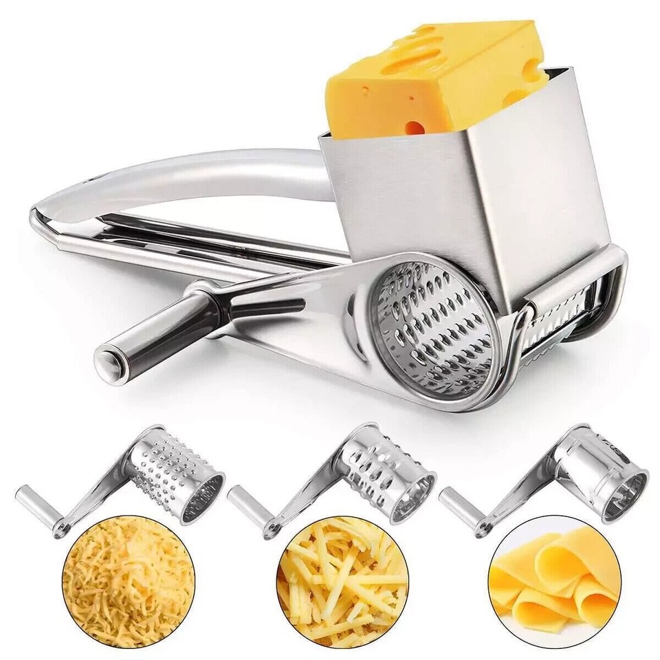 Stainless Steel Hand-Cranked Rotary Cheese Grater Ginger Shredder ...