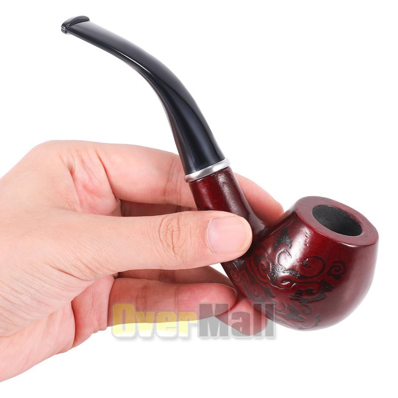 Durable Wooden Wood Smoking Pipe Tobacco Cigarettes Cigar Pipes Enchase ...