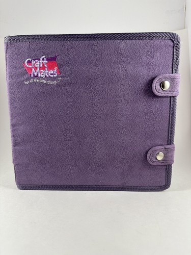 Craft Mates Lockables Organizer Case-Purple-Filled-Stamps-Scrapbook ...