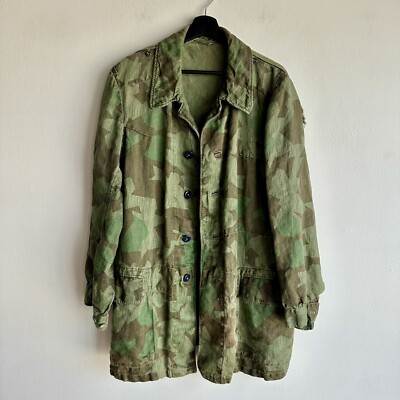 WWII German Field Division HBT Splinter Camo Jacket Original | eBay