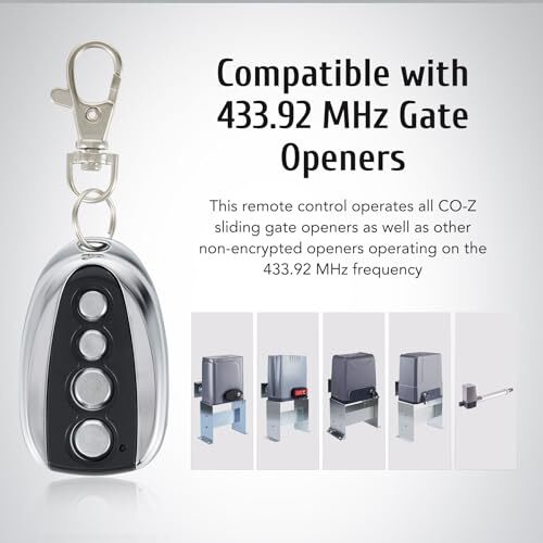 CO-Z Automatic Sliding Gate Opener Remote Control Electric Rolling ...