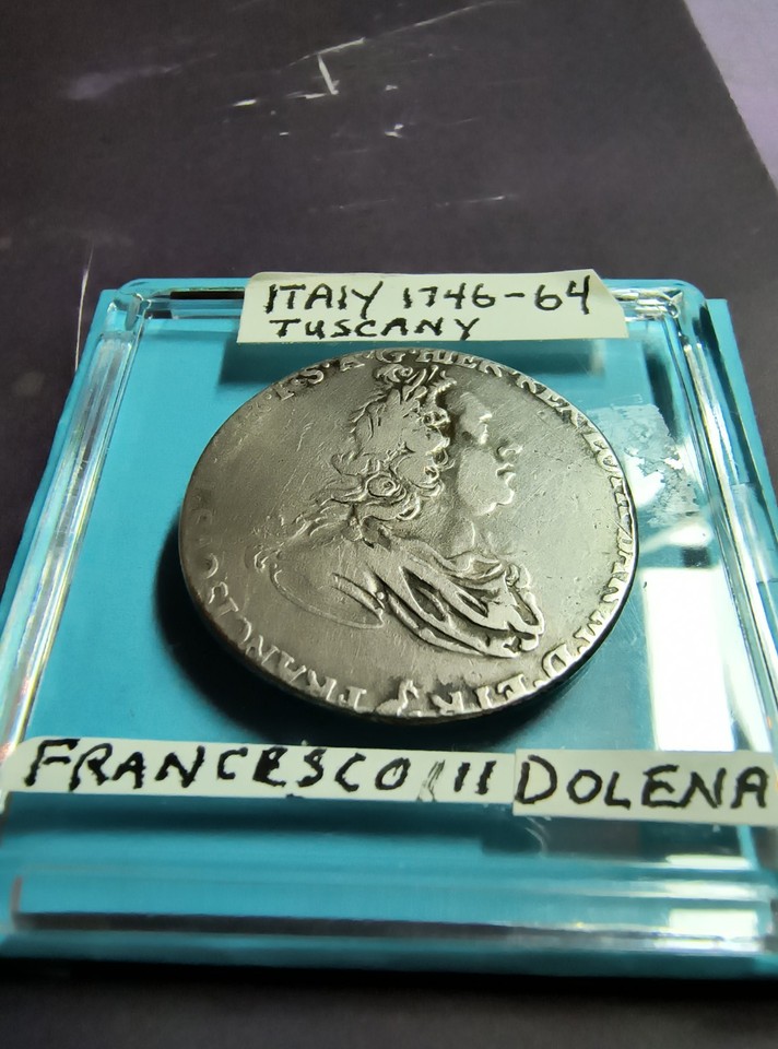 ITALIAN STATES TUSCANY PISA MINT 1746-64 FRANCESCONE SILVER COIN, | eBay