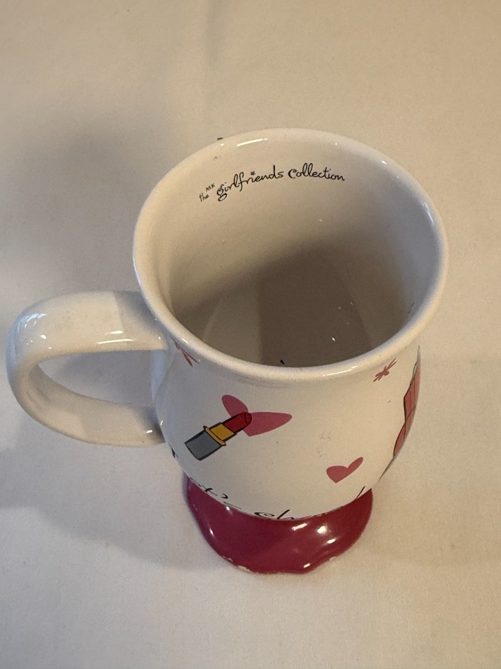 The Girlfriends Collection “Let’s Shop!” Pedestal Mug – Pink Base ...