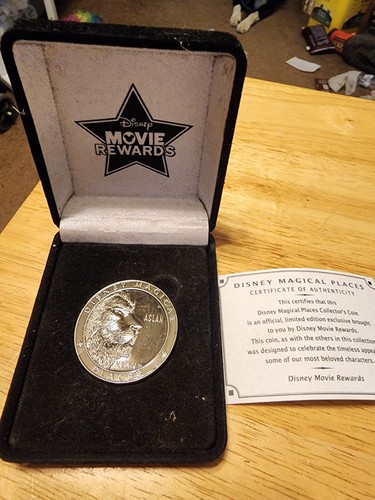 RARE Disney Movie Rewards Aslan Narnia Coin with Box & COA Disney ...