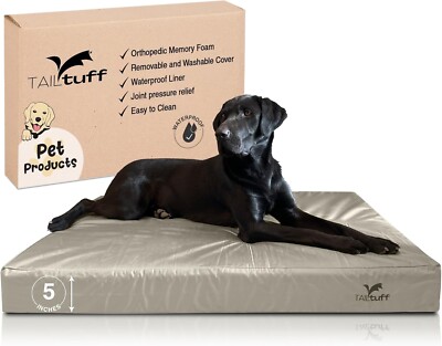 Barkbox 43394-159459 Thick Orthopedic GEL Memory Foam Enhanced Dog Bed ...