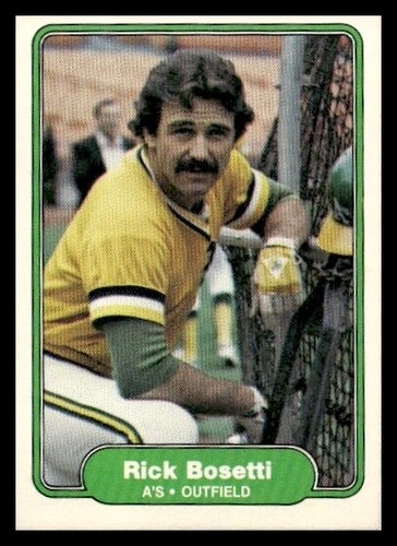 1982 Fleer #88 Rick Bosetti Oakland Athletics Baseball card | eBay