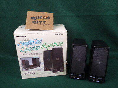 Vintage Radio Shack amplified portable speaker system 40-1313 1980s ...