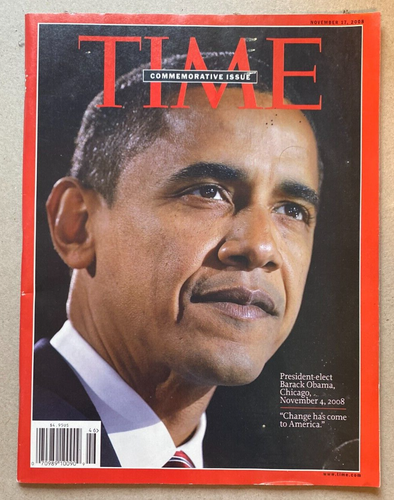 NOV 17TH 2008 TIME MAGAZINE COMMEMORATIVE ISSUE BARACK OBAMA | eBay