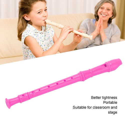 (rose Red)Musical Recorder ABS Recorder Musical Instrument 8 Hole ...