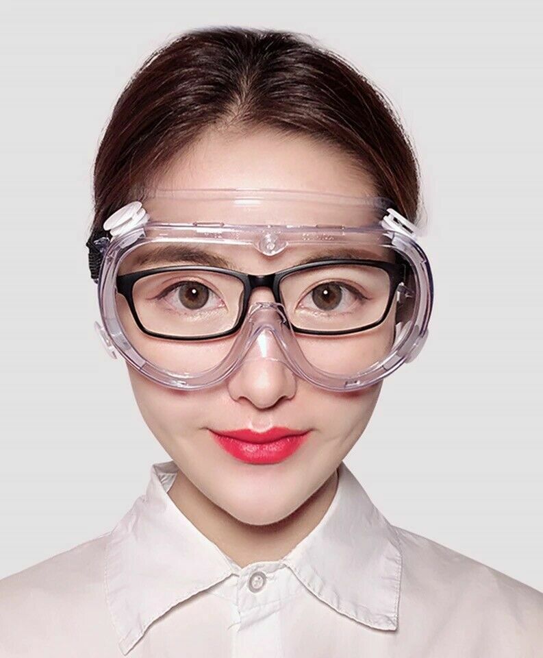 Safety Goggles Over Glasses Lab Work Eye Protective Eyewear Clear Lens ...
