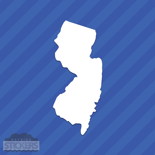 New Jersey NJ State Outline Vinyl Decal Sticker | eBay