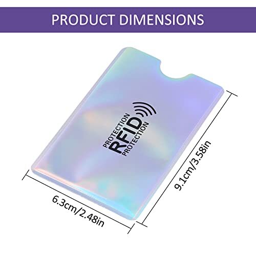 9Pcs RFID Blocking Sleeves Identity Theft Protection for Credit Debit ...