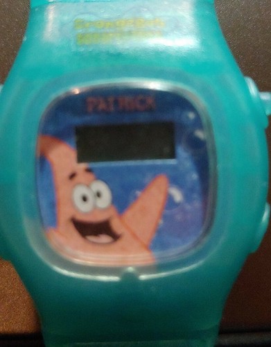 SpongeBob Square Pants Patrick Red & Blue Watch Nickelodeon Kellogg's ...