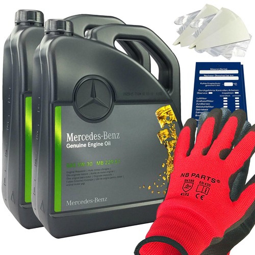 10 Liter Original Mercedes-Benz Motoröl 5W30 229.51 inkl. Trichter ...