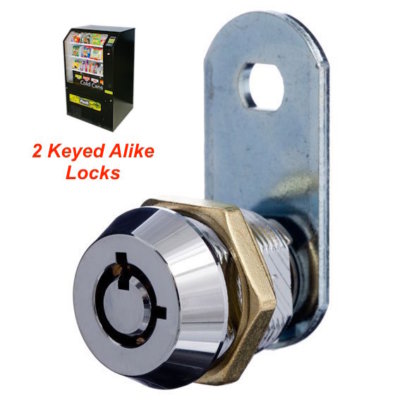 2 Position 16mm Tubular Cam Lock Pair To Suit Snackmate Vending ...