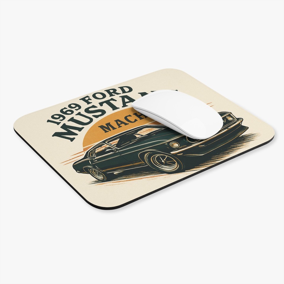 1969 Ford Mustang Mach 1 Mouse Pad | Retro Muscle Car Desk Mat | eBay