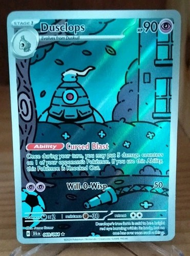 Pokemon TCG Dusclops 069/064 Shrouded Fable Illustration Rare Full Art ...