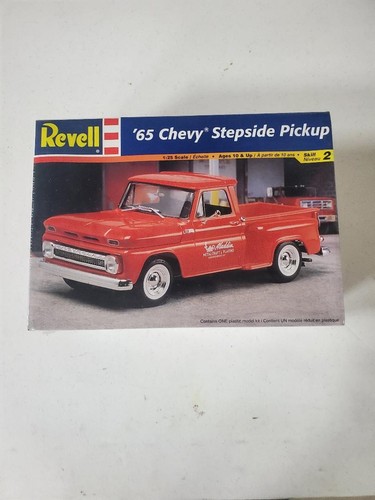 REVELL 65 CHEVY STEPSIDE PICKUP TRUCK MODEL KIT IN UNOPENED BOX 85-7677 ...