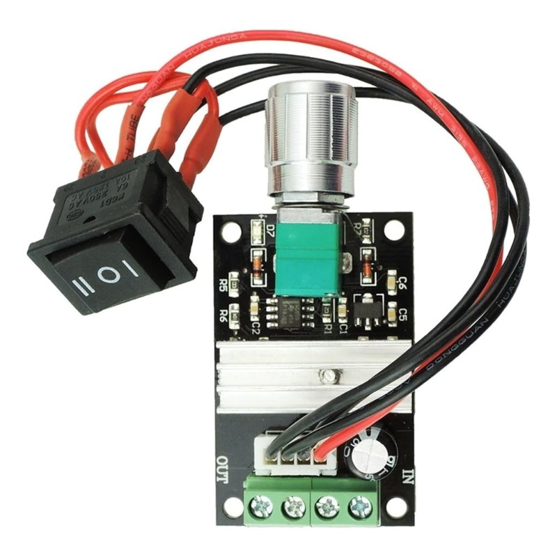 Motor Speed Controller PWM Adjustable Reversible Switches Driver for ...