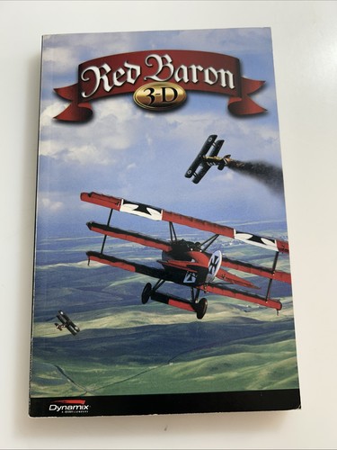 Red Baron 3D Flight Simulator PC Video Game Instruction Booklet ONLY ...