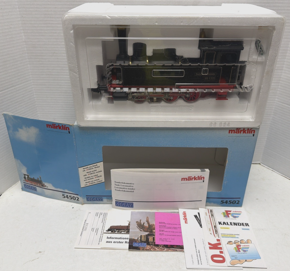 MARKLIN 1 MAXI 54502 DR DAMPFLOK / TANK LOCO BR 89 1335 DELTA DIGITAL+ ...