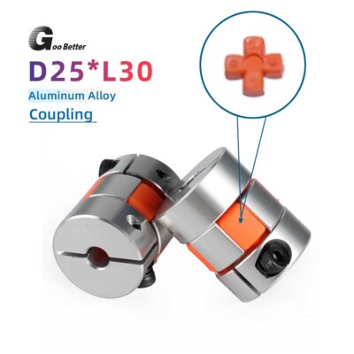 D25 L30 Shaft Coupler Flexible Plum Coupling CNC Stepper Motor Jaw ...