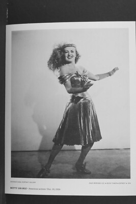 Betty Grable - Print by International Portrait Gallery - Vintage L1101D ...