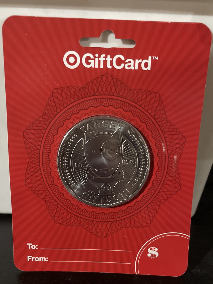 Target Silver Gift Card Coin Collectible New Unused No Value ~ Extras ...