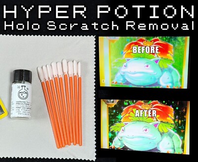 HYPER POTION 🧪 Pokemon Card Holo Scratch Reducing Cream Works for ...