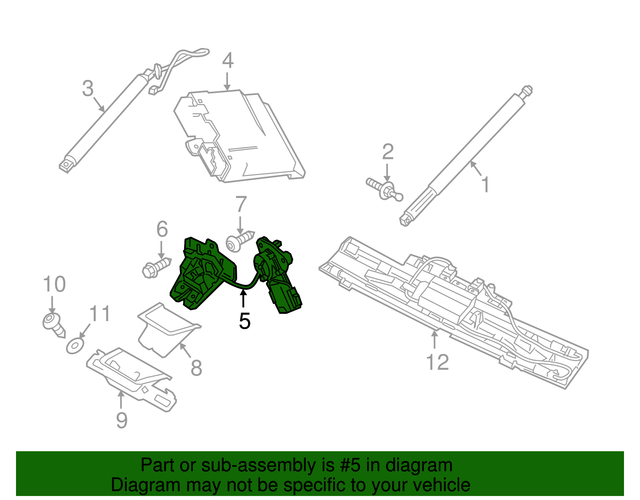 Volvo 32149884 Rear Liftgate Latch for sale online | eBay