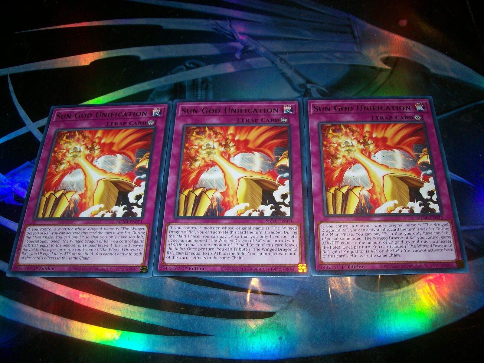 3x Sun God Unification 1st Edition Rare MZMI-EN071 Yu-Gi-Oh! | eBay