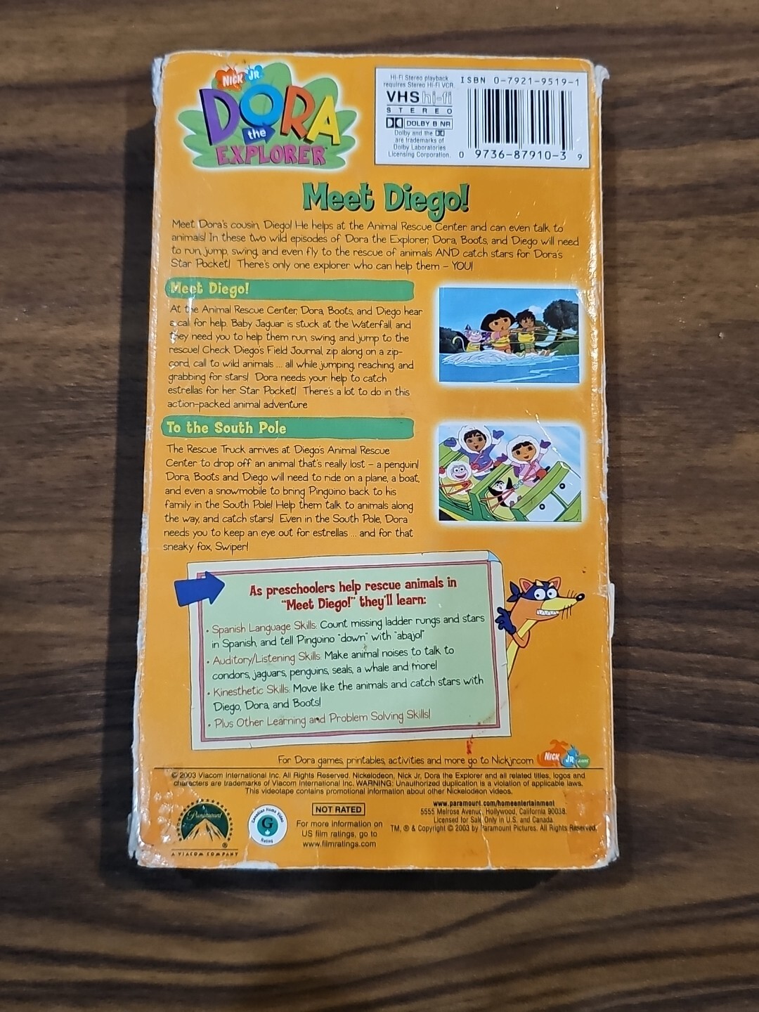 Dora the Explorer: Meet Diego (2003, VHS) 97368791039| eBay