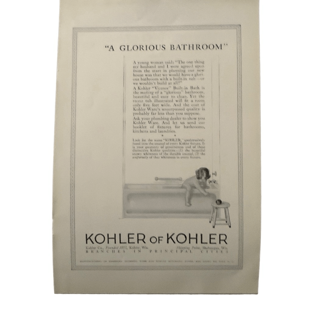 1920s Kohler Bathroom Advertisements Kohler's Colorful Bathroom