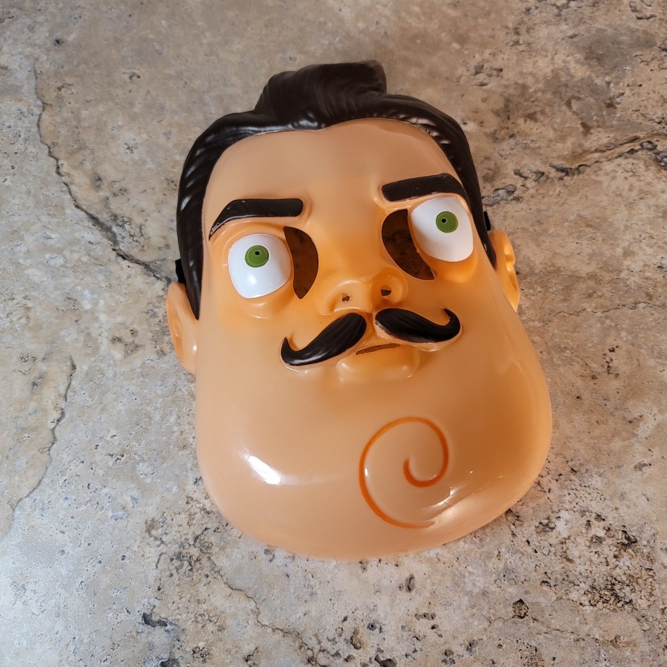 RUBIE'S HELLO NEIGHBOR THE NEIGHBOR BUTCHER ADULT SIZE MASK CIRCA 2019 ...