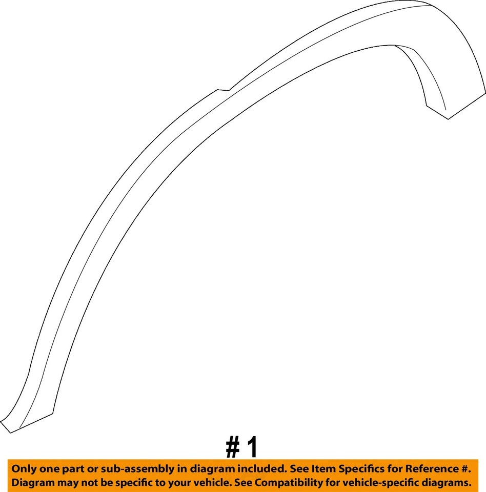 BMW OEM 14-18 X5 Quarter Panel Exterior Trim-Wheel Flare Right ...