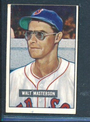 1951 Bowman #307: WALT MASTERSON "Boston Red Sox" ~ NM mc | eBay