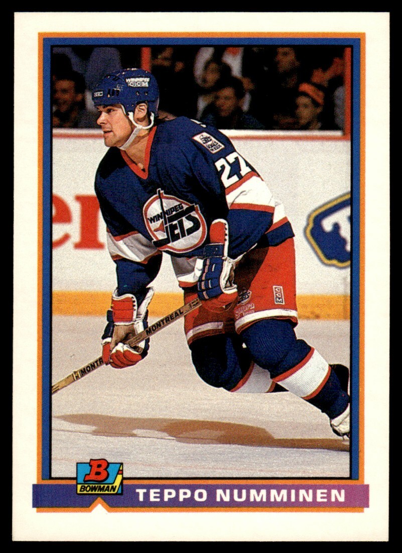 1991-92 Bowman #201 Teppo Numminen Winnipeg Jets | eBay