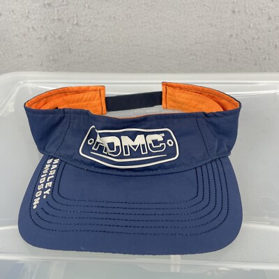 Harley Davidson Visor Cap Hat Blue Adjustable HDMC Motorcycle Tennis ...