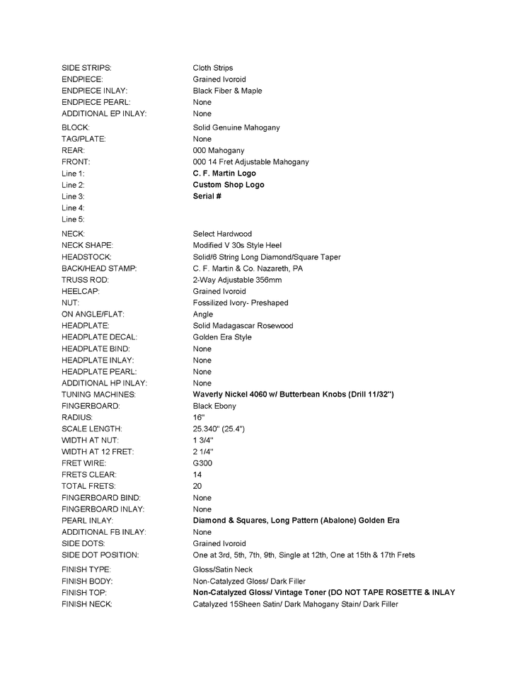 2011 Mint Martin Custom '37 OM (0000)-28 upgraded Madagascar/Adirondack ...