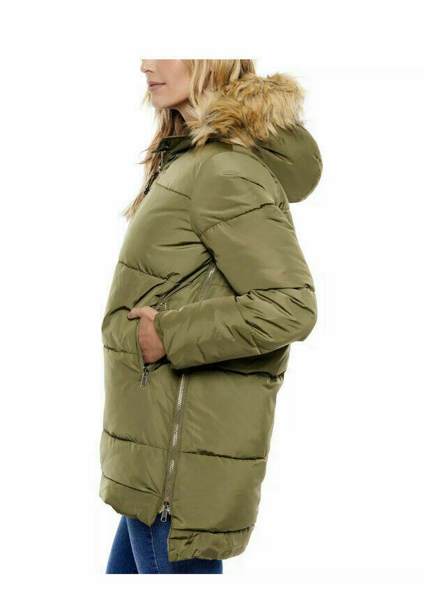 NEW Be Boundless Ladies Anorak Parka Faux Fur Cozy Jacket XL | eBay