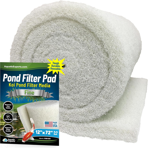 💧 Koi Pond Filter Pads 🐟 1” Thick Cut-to-Fit Reusable Media Roll | eBay